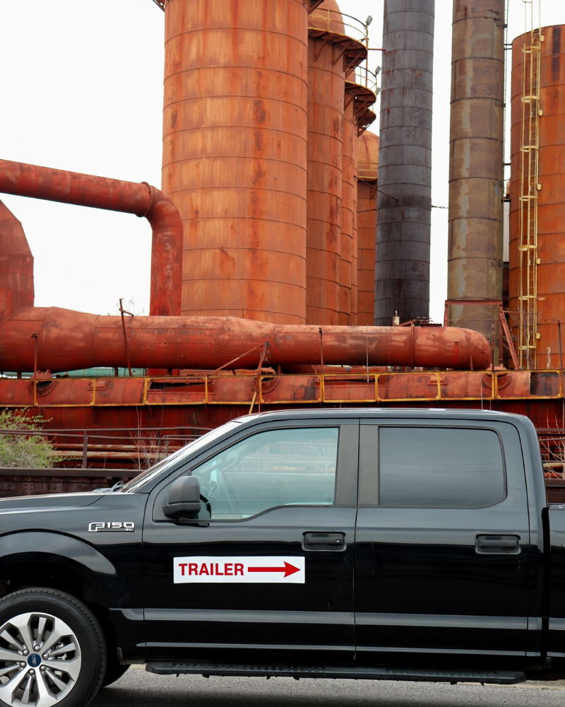 Trailer Safety Decal Set for Pick-Up Trucks (Reusable, Set of 2 ...